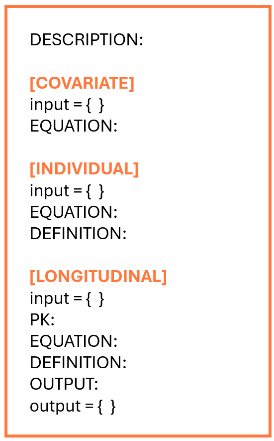 Introduction: model structure for Simulx
