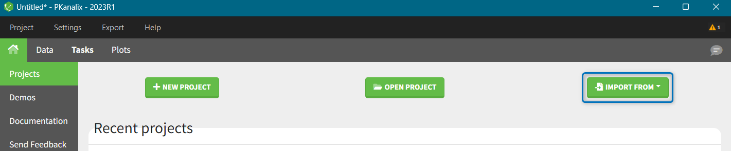 Import a Monolix project
