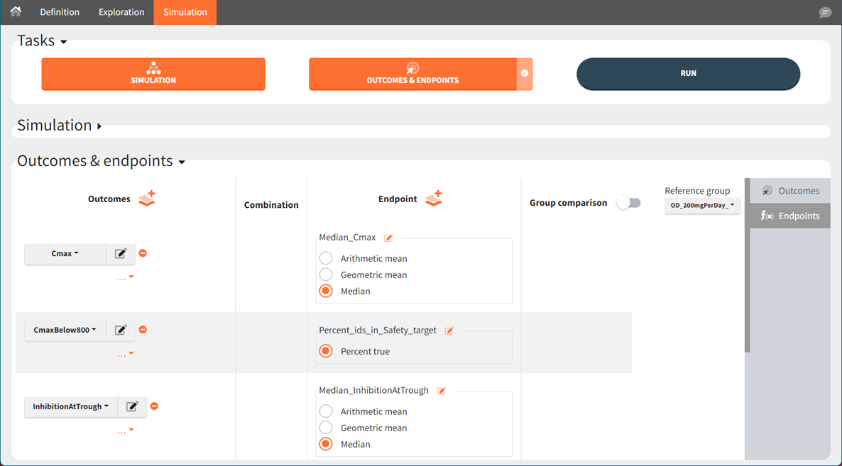 Outcomes and endpoints