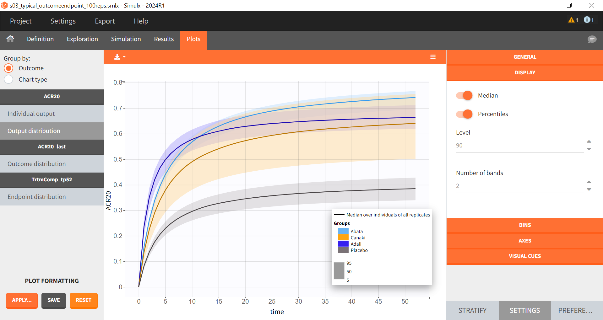 Longitudinal model-based meta-analysis (MBMA) with MonolixSuite